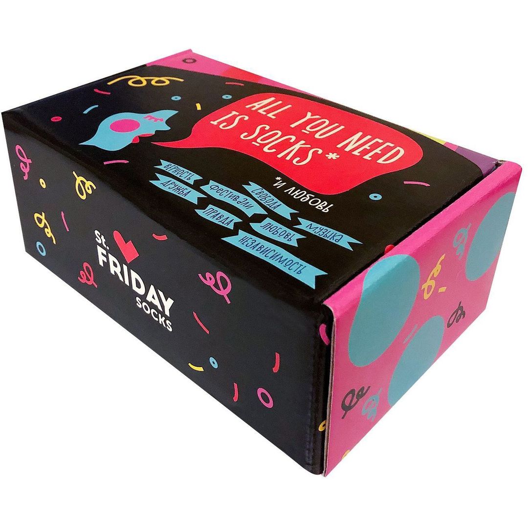 Подарочная коробка для носков St. Friday (4 пары) (St. Friday Socks ...